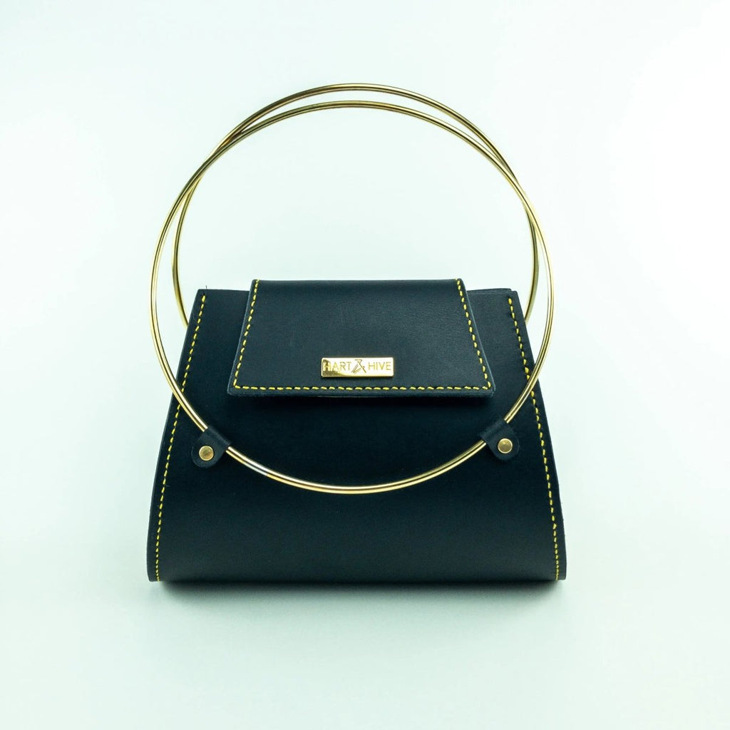 Hart & Hive | Leather & Lambskin Evening Purse